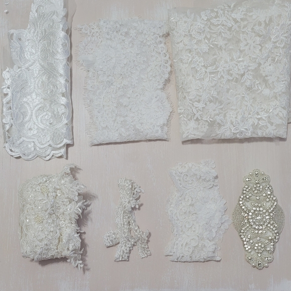 Other | Large Box Of Lace Trims And Appliques Remnants | Poshmark